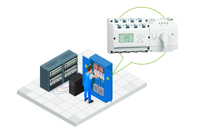 Smart Automatic Transfer Switch | 400V 630A Grid Generator ATS